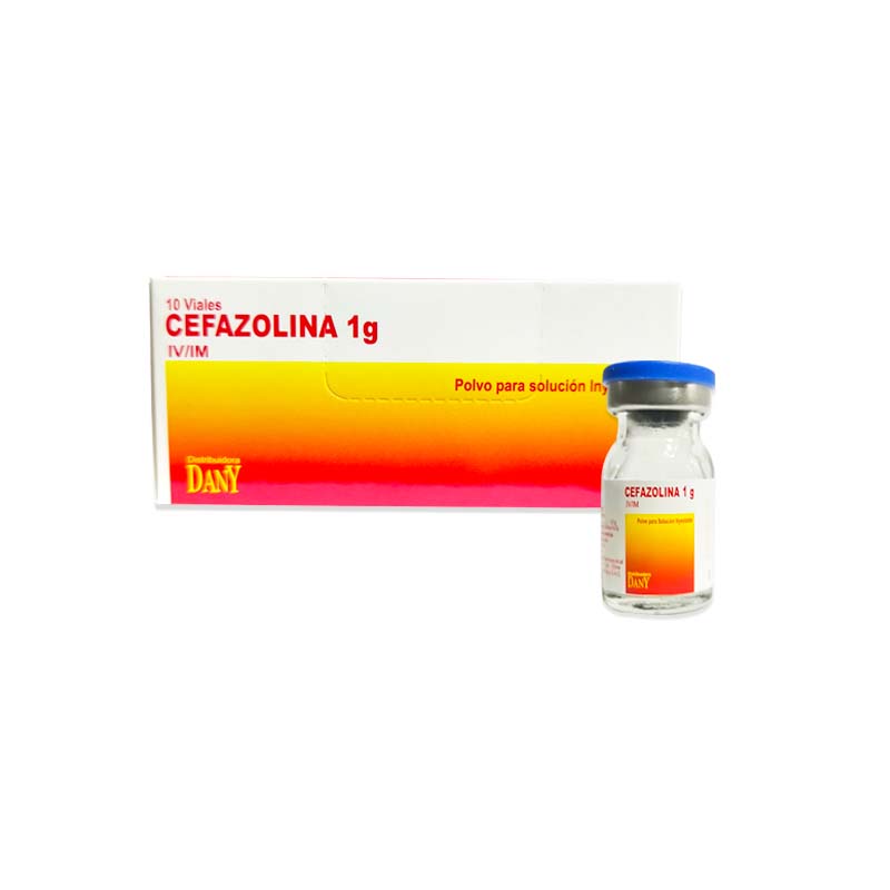 CEFAZOLINA 1G POLVO PARA SOLUCION INYECTABLE C/10 VIAL – DANY – Línea ...